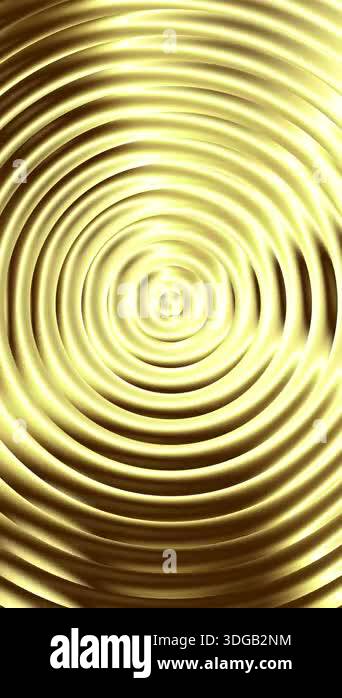 Vertical Gold abstract background animation with ribbed glass effect ...