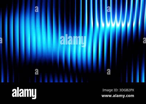 Abstract ribbed glass liquid background in blue soft gradient tones ...