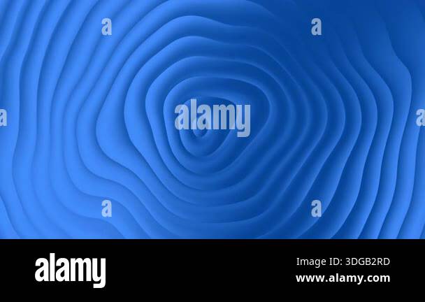 Abstract concentric circles geometric background in loop. Waves and ...