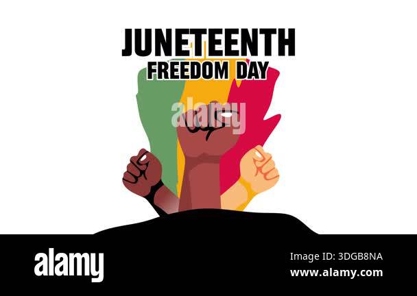 Juneteenth Freedom Day for all Black Americans Stock Video Footage - Alamy