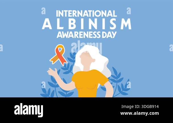 Happy albinism awareness day for all albino people Stock Video Footage ...