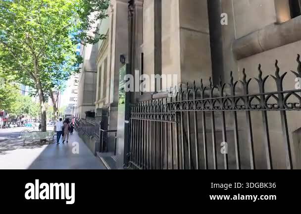 Exterior of State Library Victoria in Melbourne, Australia Stock Video ...