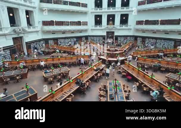 Exterior of State Library Victoria in Melbourne, Australia Stock Video ...