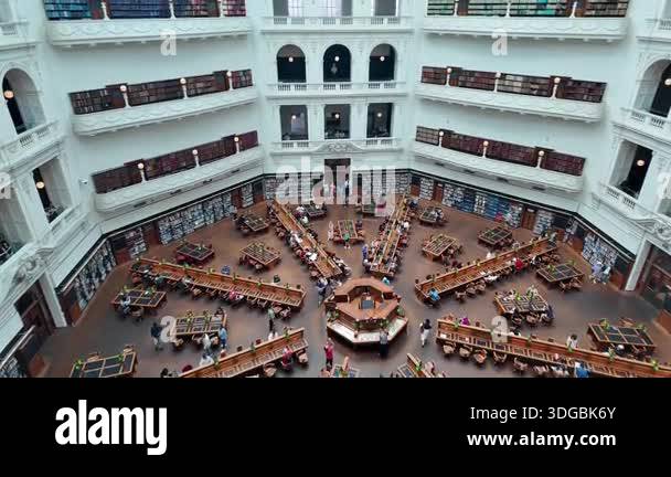 Exterior of State Library Victoria in Melbourne, Australia Stock Video ...