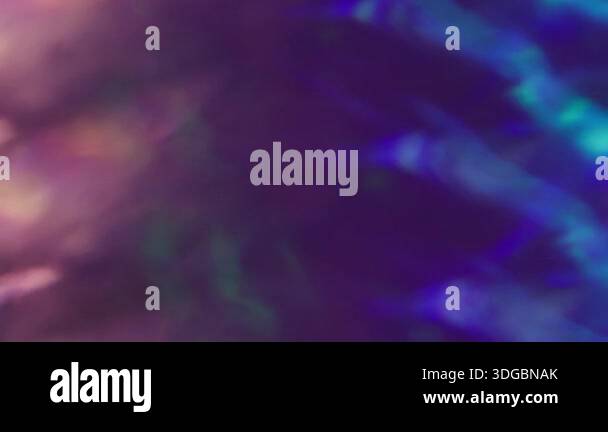 Defocused futuristic leak. Reflection lens. Blue purple shiny wave ...