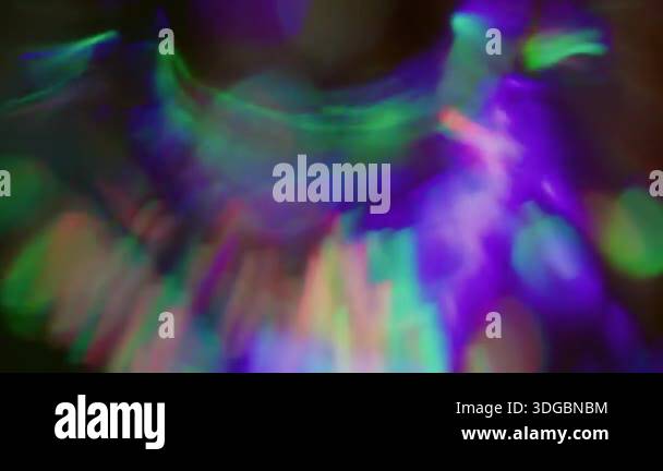 Bokeh disco lens. Leak illumination. Neon color sphere shimmering ...