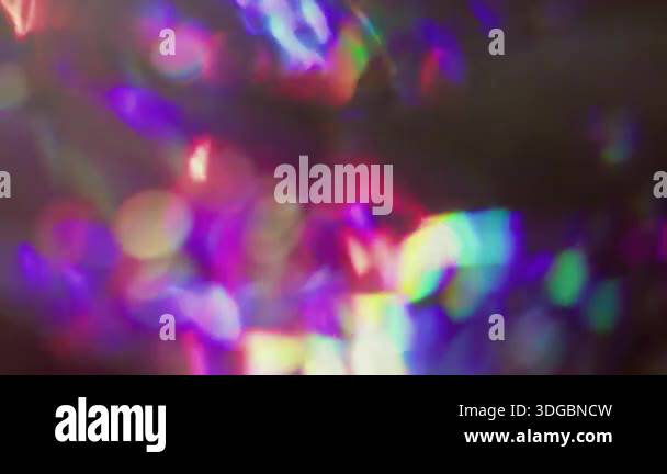 Defocused iridescent leak. Spectrum glow. Colorful neon rays swirling ...