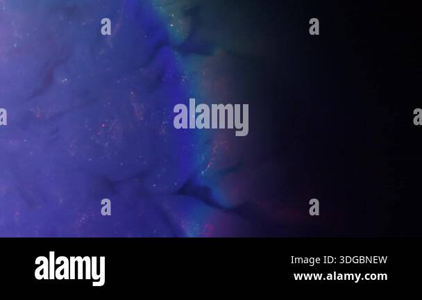 Gleam wave. Dye swirl. Blue violet ink shimmering curve rainbow beam ...