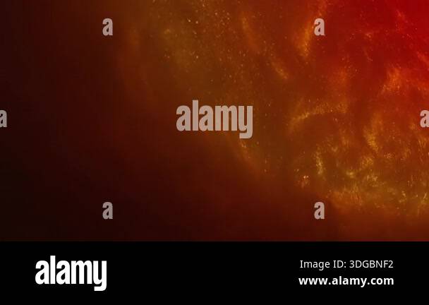 Shiny blend. Flame fluid. Red orange spiral glossy color paint flow ...