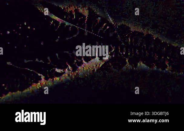 Broken lcd texture. Computer display crash. Colorful liquid flow on ...