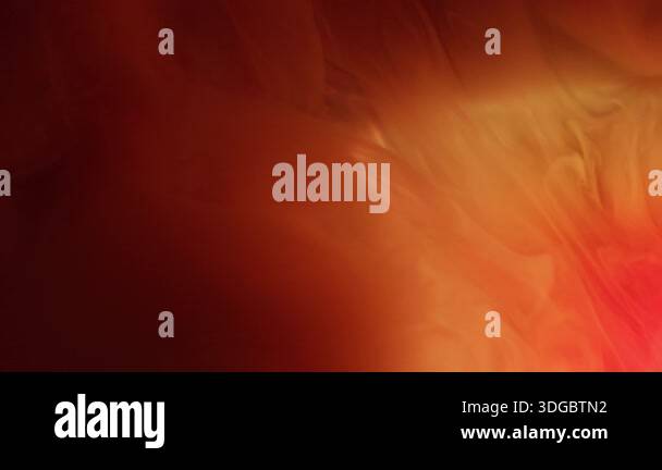 Mist swirl. Flame paint flow. Orange curl spread in lighted water ...