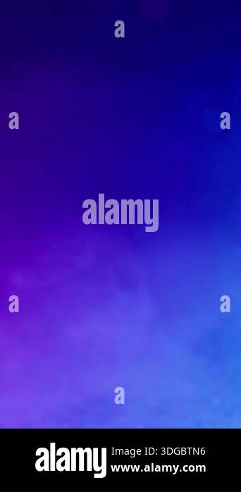 Vertical video. Atmospheric smoke. Sparkling vapor. Blur blue purple ...