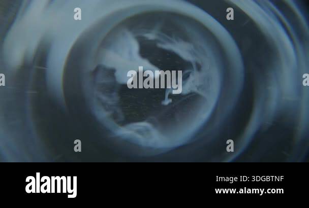 Smoke flow defocused. Grunge blob. Circle liquid frame swirl on ...