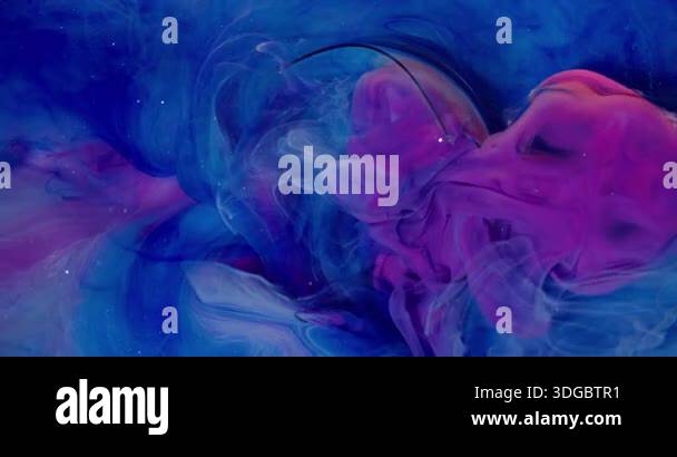 Paint haze. Cloud mix. Defocused blue pink purple color glitter acrylic ...