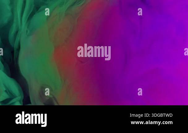 Haze swirl. Colorful cloud. Pink purple green paint fume shot blend on ...