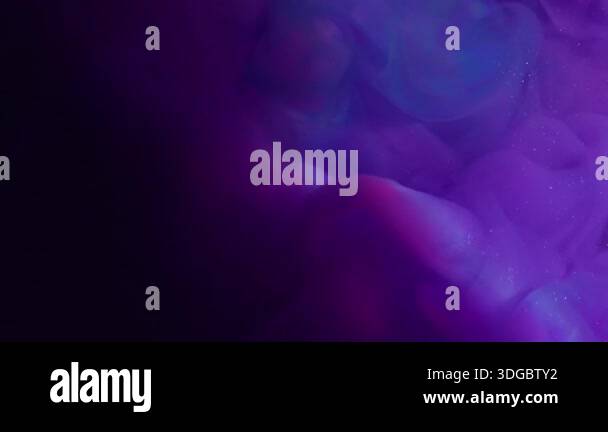 Colorful ink. Shiny blend. Blue purple violet explosion shimmering ...