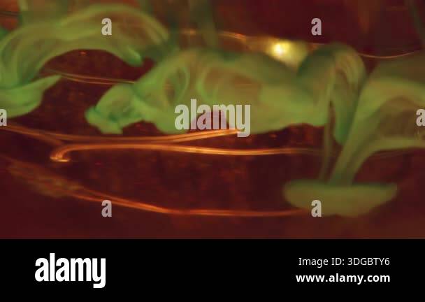 Gleam splash. Radiant abstraction. Defocused green yellow golden color ...