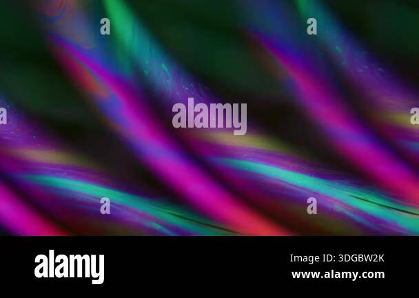 Blur iridescent wave. Psychedelic art. Blue green purple color flow ...