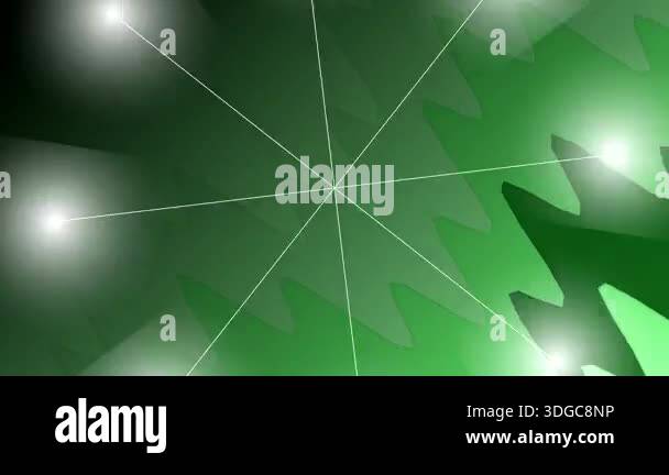 Abstract Green Geometric Radial Burst Background with Light Effects ...