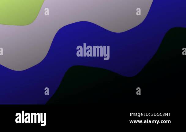 Abstract Wavy Shapes Background With Blue Purple Green and Gray Colors ...