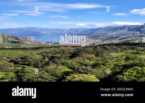 Scenic Aerial and Landscape Footage of Kotor Montenegro at Sunset ...