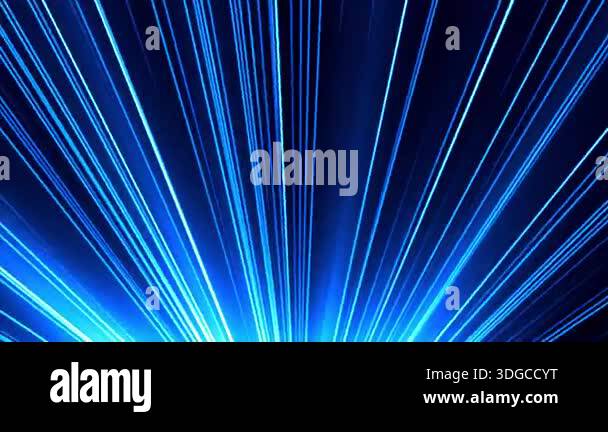 Blue light streaks on a dark background. Futuristic motion background ...