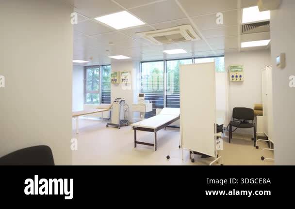 Procedure room features medical couches and advanced diagnostic devices ...
