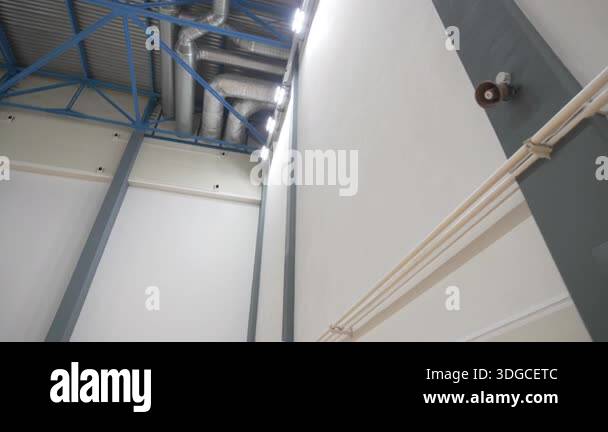 Ceiling construction includes metal beams corrugated roof and ...