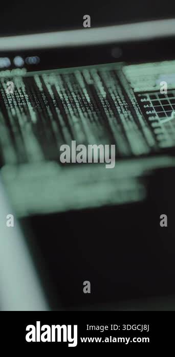 Rain of alphanumeric characters, cybersecurity concept Stock Video ...