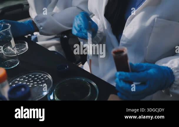 Science medical lab equipments with microscope for background Stock ...