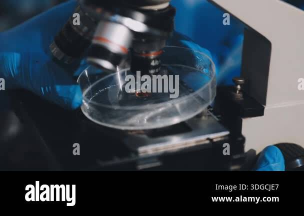 Science medical lab equipments with microscope for background Stock ...