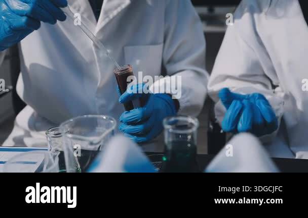 Science medical lab equipments with microscope for background Stock ...