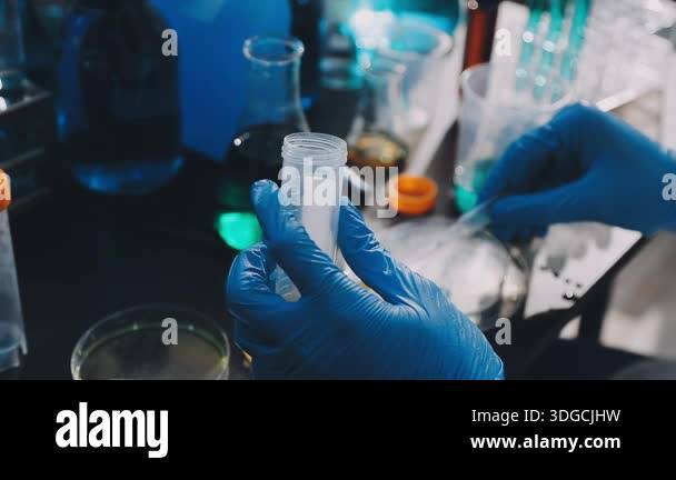 Science medical lab equipments with microscope for background Stock ...