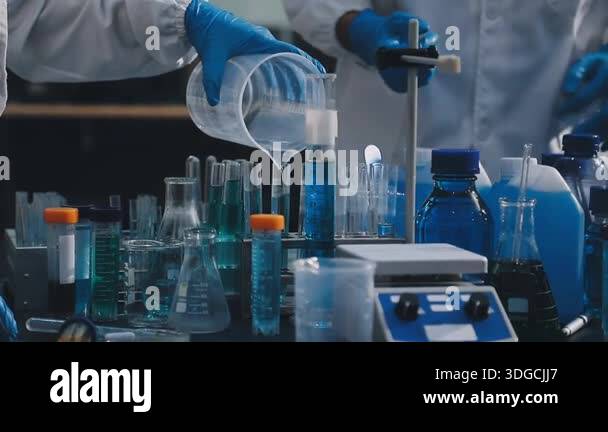 Science medical lab equipments with microscope for background Stock ...