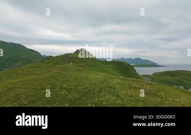 An aerial view of American military bunker from World War II used in ...