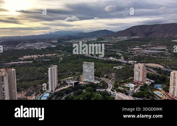 Wide Aerial View Valley And Foothills For Environmental Monitoring And ...