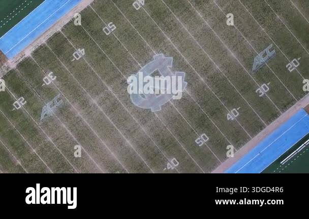An aerial view of Kenan Stadium in Chapel Hill shows the historic UNC ...