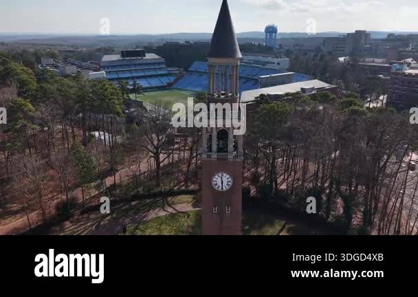 An aerial view of Kenan Stadium in Chapel Hill shows the historic UNC ...