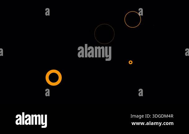 Fireworks circle Ring Abstract Orange Celebration Stock Video Footage ...