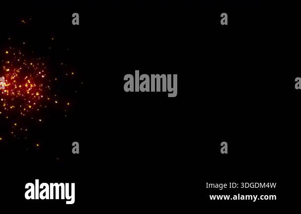 Fiery Ember Spark Particle Wind Motion Background Stock Video Footage ...
