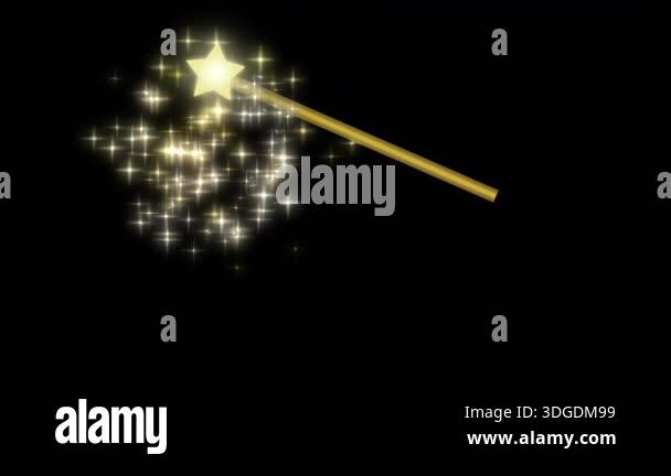 Golden glittering magic wand Stock Videos & Footage - HD and 4K Video ...