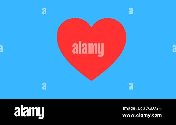 red heart beat motion background Stock Video Footage - Alamy
