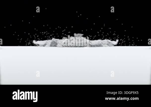 Snow wave. 3d Simulation and Rendering. With Alpha Channel Stock Video ...