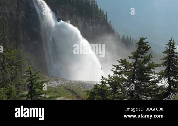 Walking along a forested trail toward Emperor Falls, passing through ...