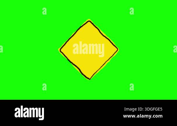 Wild animal sign on green background Stock Video Footage - Alamy