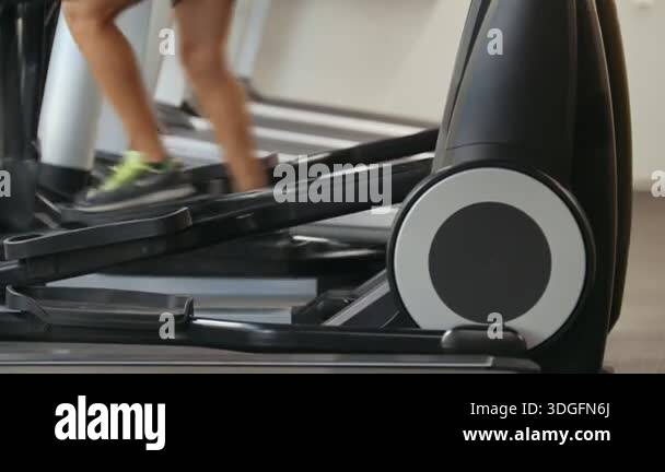 Running track in the gym - sport fitness background, wide angle Stock ...