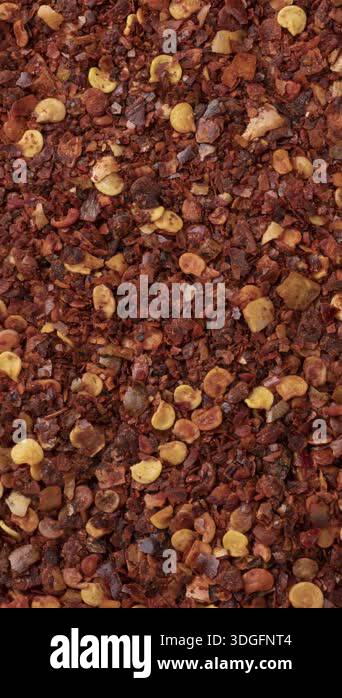 Top view, closeup of dried calabrian chili pepper. Food backdrop Stock ...