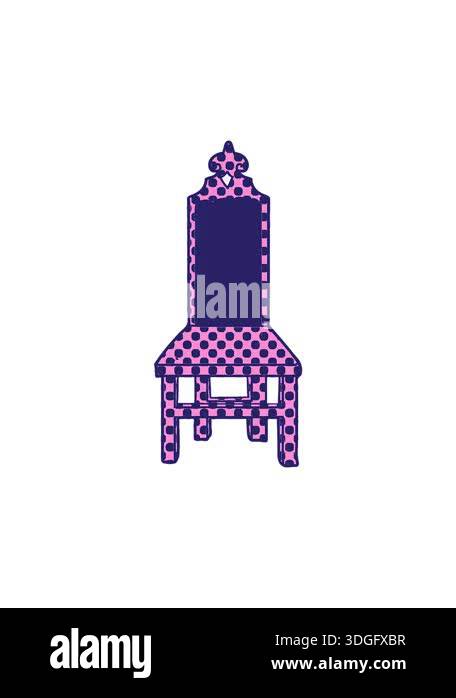 spinning motion animation of fancy cartoon chair Stock Video Footage ...