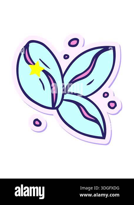 twinkling stars effect animation of hand drawn sticker cartoon doodle ...