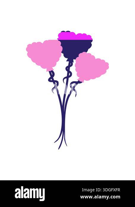 power up animation of valentine balloons Stock Video Footage - Alamy